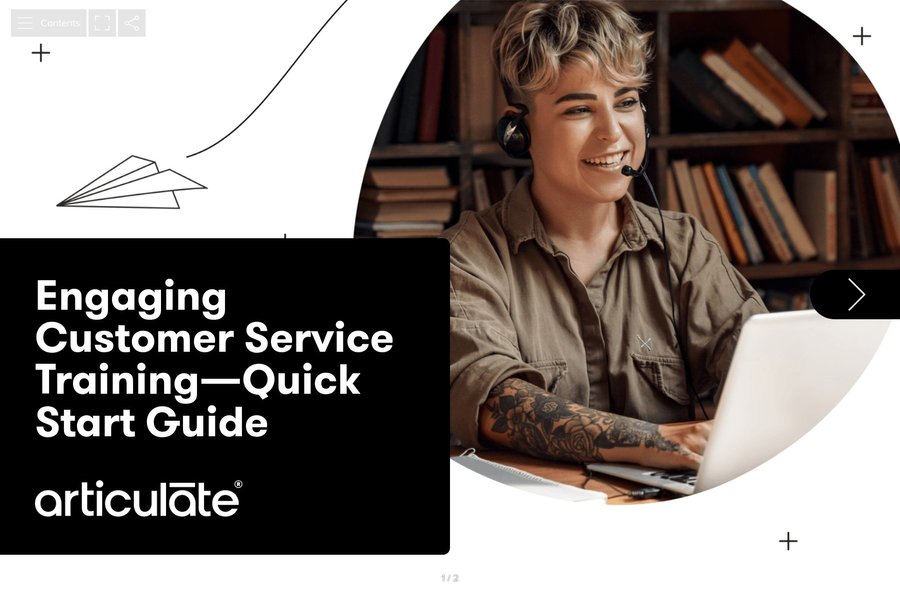 Engaging Customer Service Training—Quick Start Guide-Thank you | Articulate