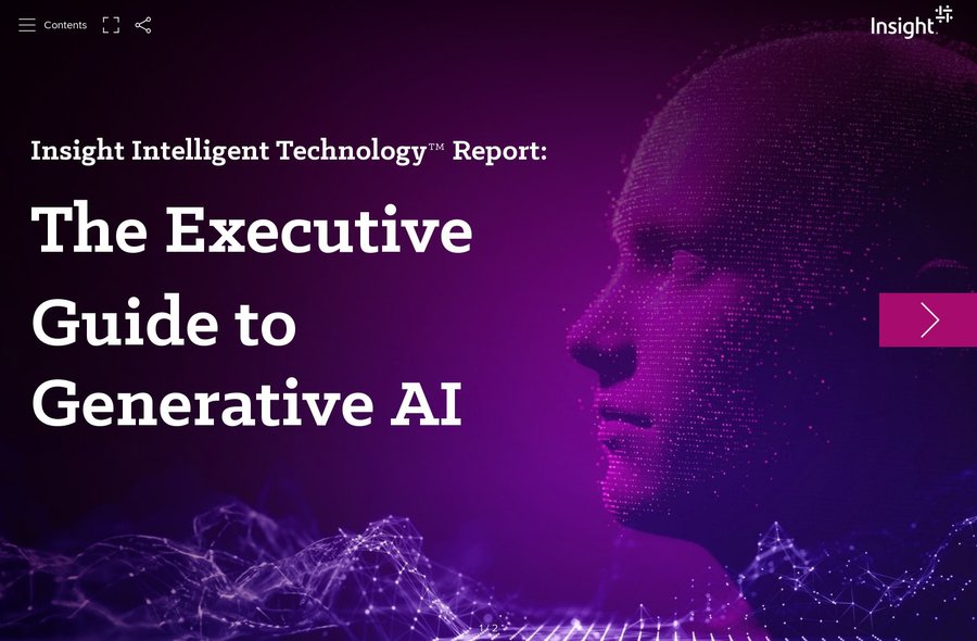 Insight Intelligent Technology Report: The Executive Guide to Generative AI | Insight